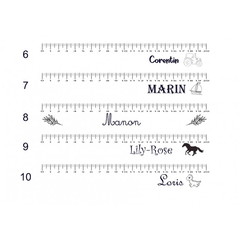 Règle personnalisée (30 cm)